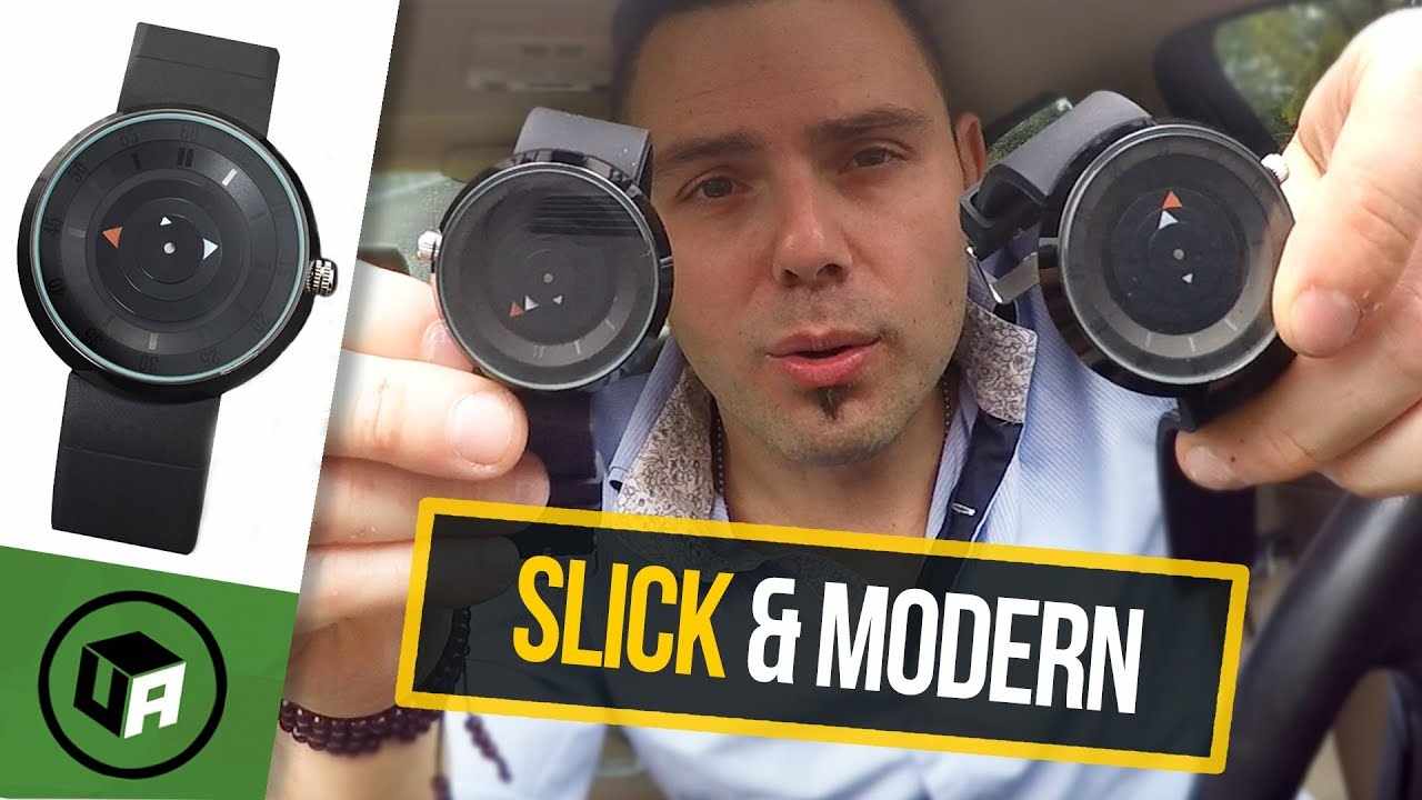 SLEEK & MODERN BREAK Watch Review. Fashion Luxury Brand Black Silicone ...